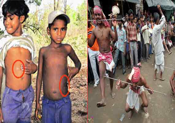 Jharkhand tribals brand infants with hot iron rods as part of festivities