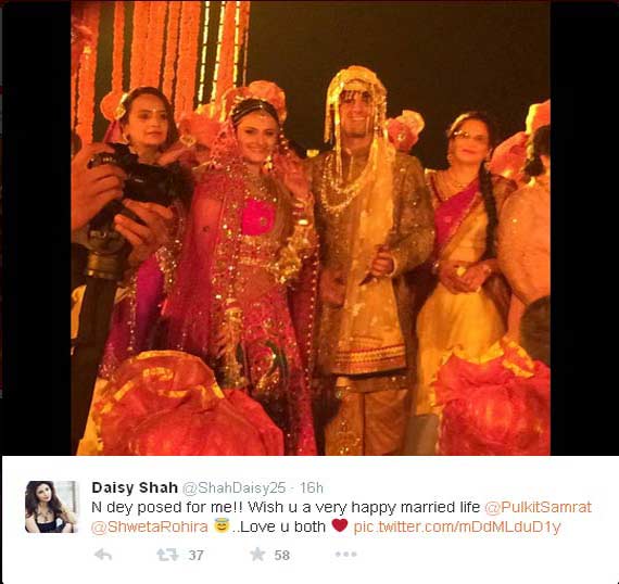 Salman Khan attends Pulkit Samrat's wedding ceremony (view pics ...