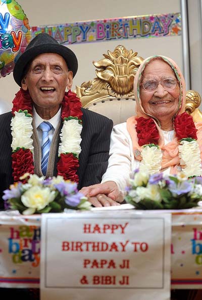 World's oldest married couple with total age of 211 celebrates their ...