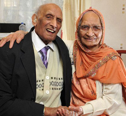 World's oldest married couple with total age of 211 celebrates their ...