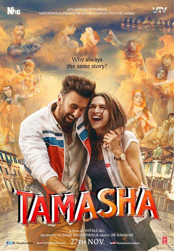 Tamasha Poster Out! Ranbir and Deepika look 'happy couple' | IndiaTV ...