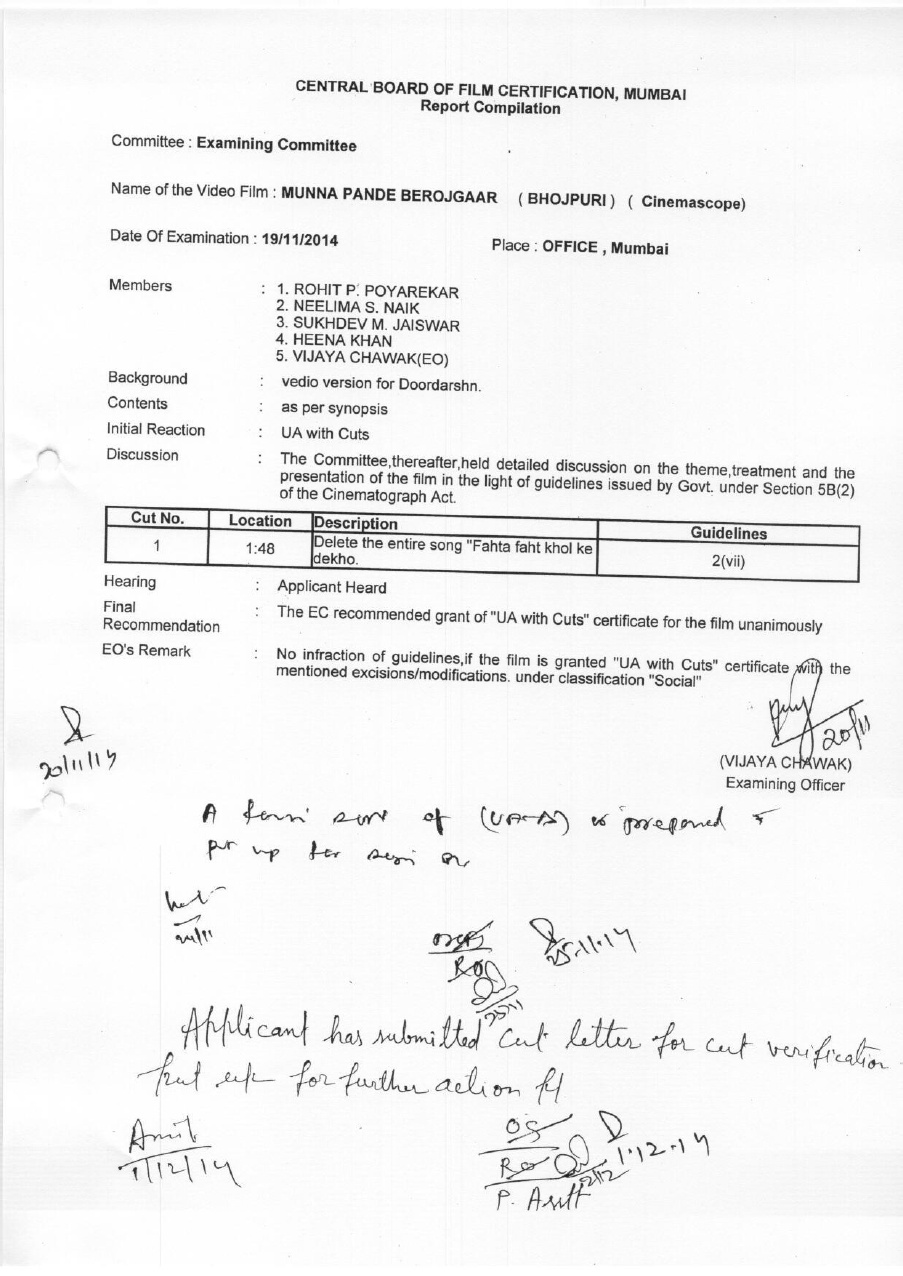 How is a Film Certified by the Censor Board (CBFC)? | Bollywood News ...