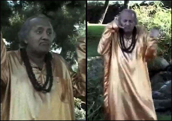 You can't just afford to miss this 'Cosmic baba' and his yoga prowess ...