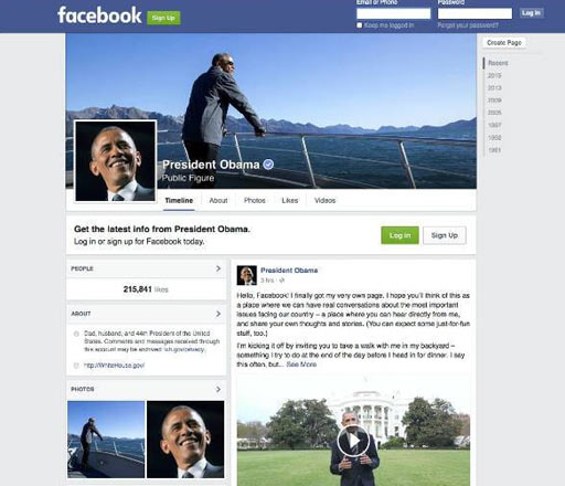 US President Barack Obama launches Facebook page | World News – India TV